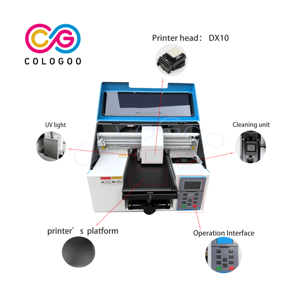Best small uv inkjet printer for sale price desktop a4 uv flatbed ...